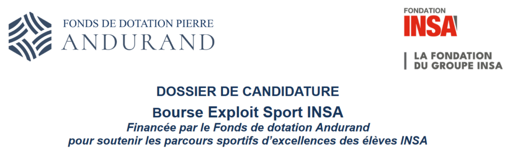 Lancement des bourses du programme Exploit Sport INSA : appel à ...